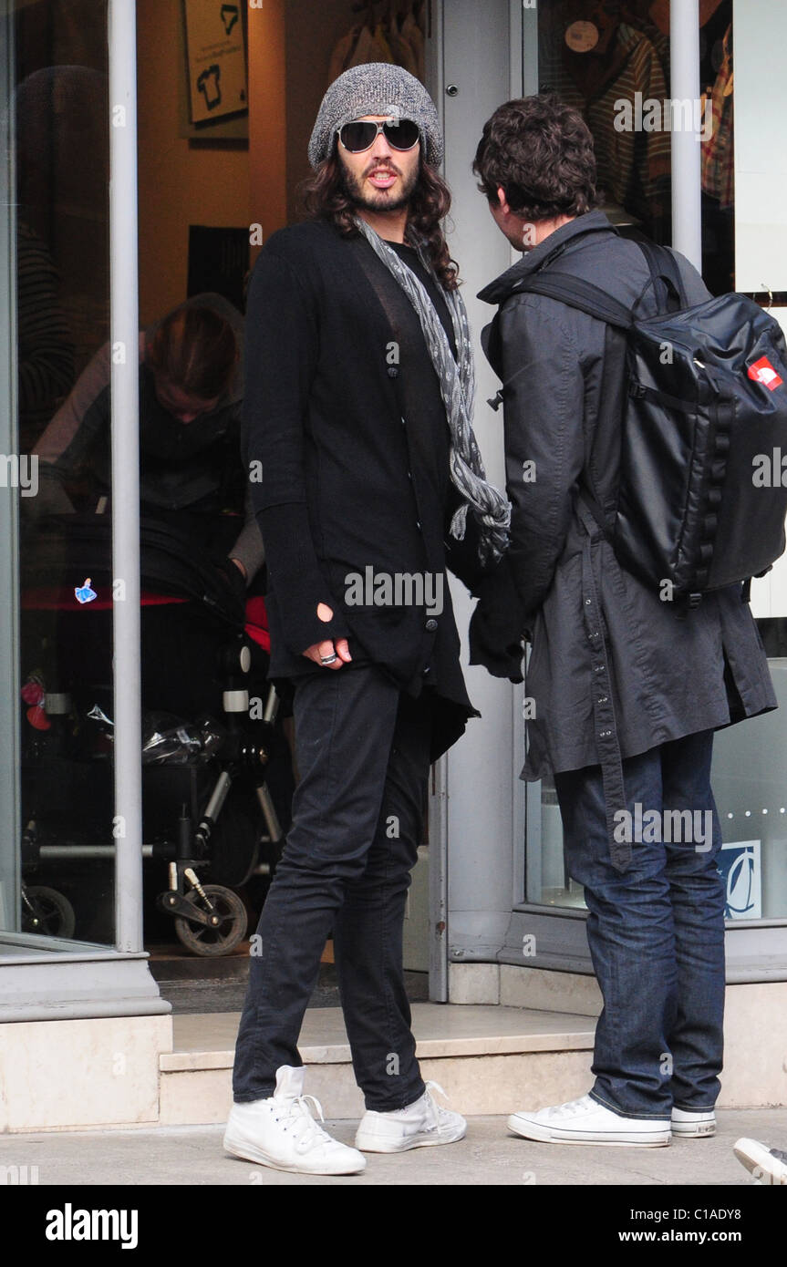 Russell Brand out and about in North London following his earlier ...