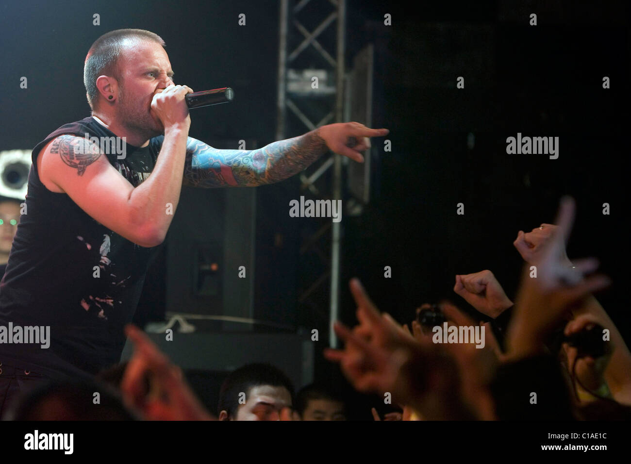 Dan Marsala of Story of the Year performing in the Star Live Concert ...