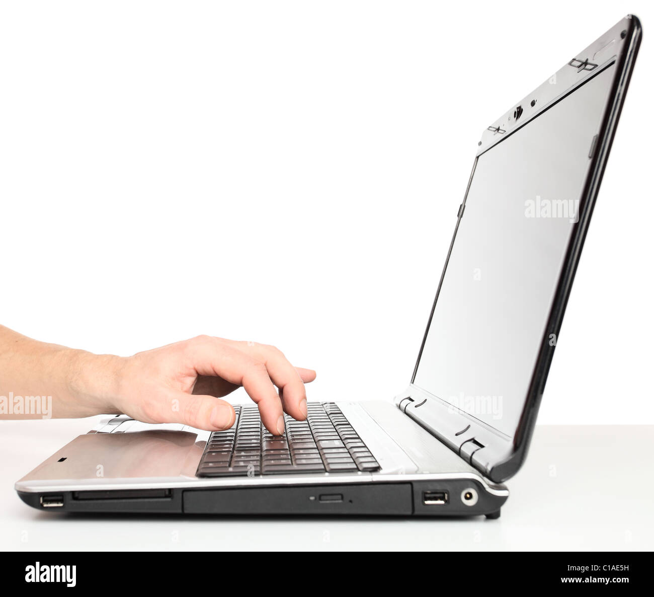Fingers over keyboard laptop hi-res stock photography and images - Alamy