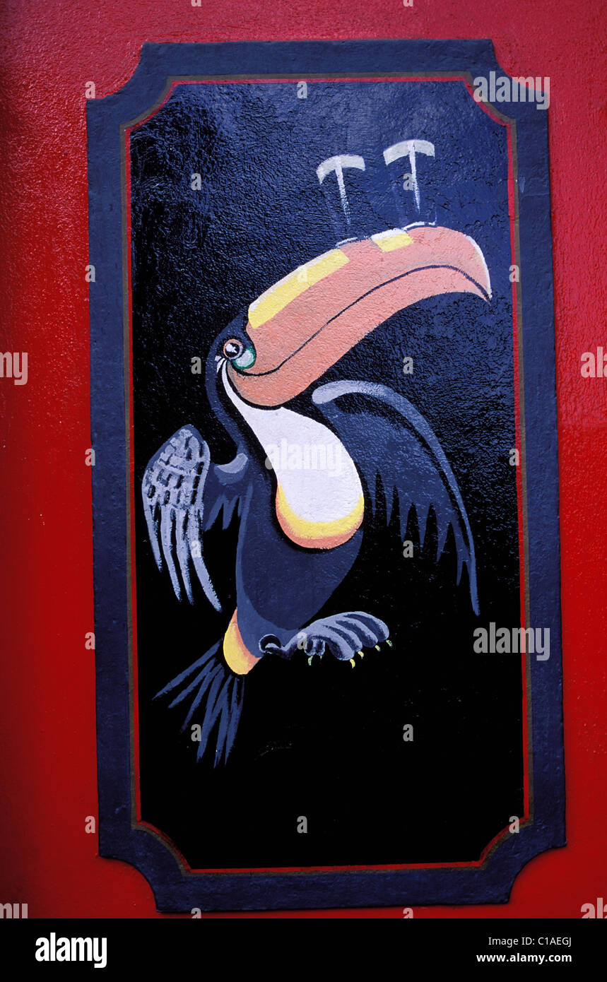 Republic of Ireland, Dublin county, Guinness beer Toucan sign Stock ...