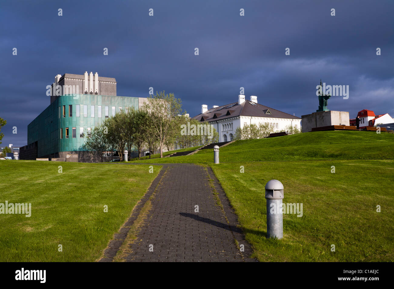 Iceland government building hi-res stock photography and images - Alamy