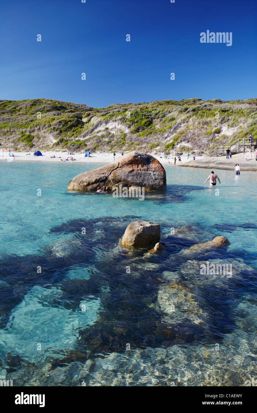 People at Greens Pool beach, Denmark, Western Australia, Australia ...