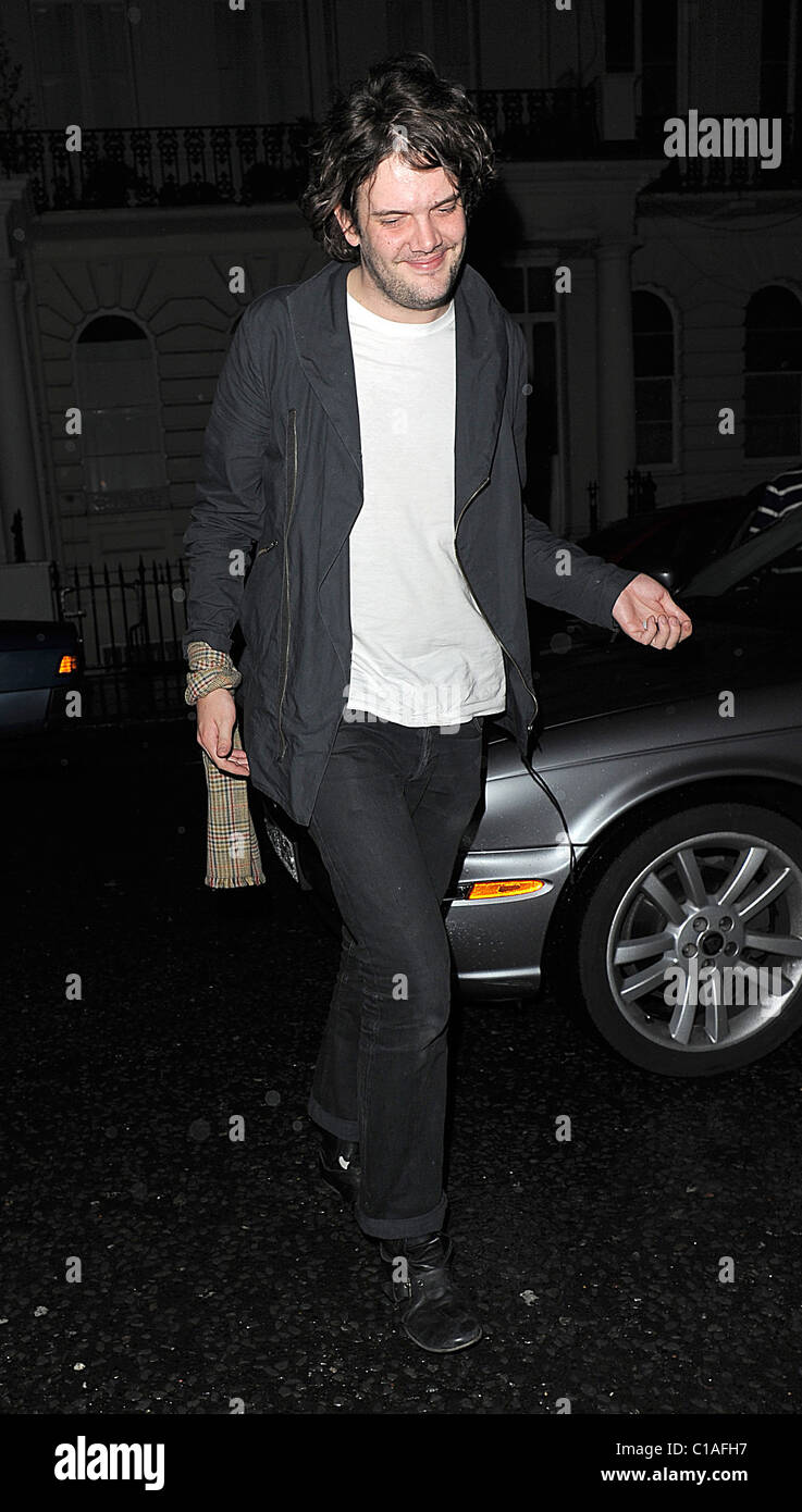 Mark Ronson enjoys a night out at The Groucho private members club ...
