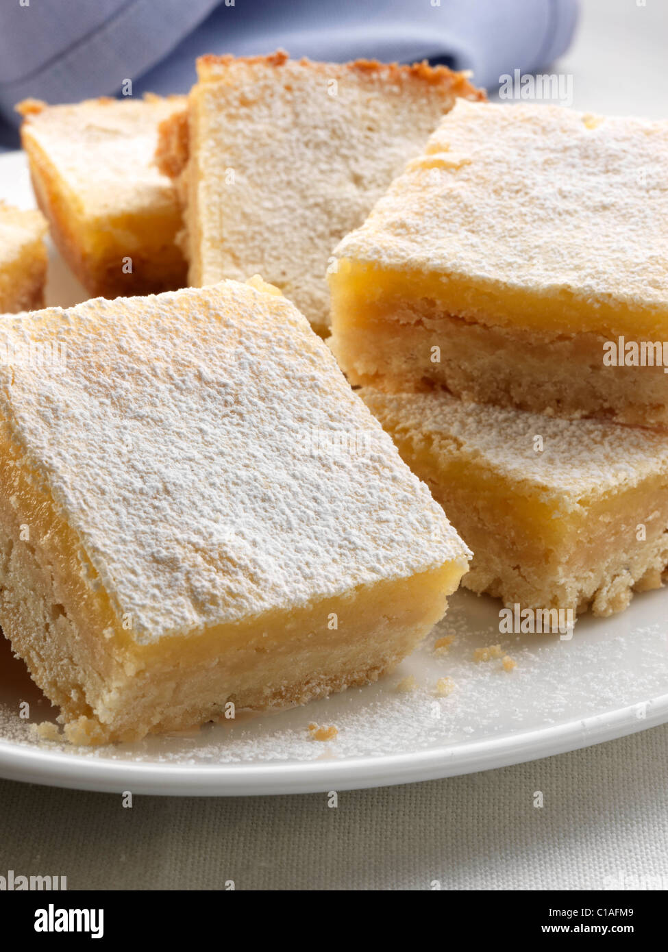 Individual lemon squares cookies Stock Photo - Alamy