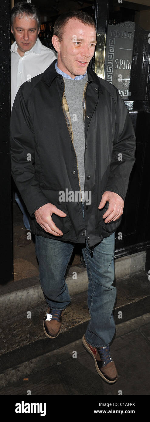 Guy Ritchie leaving his Punchbowl pub in Mayfair at 1am, with a big ...