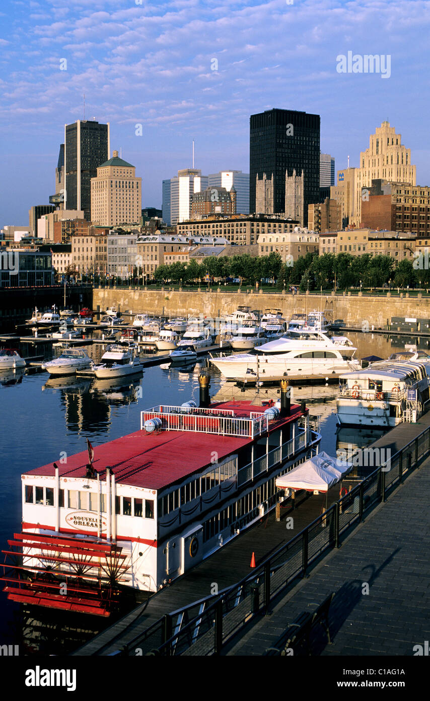 Canada, Quebec, Montreal harbour Stock Photo - Alamy