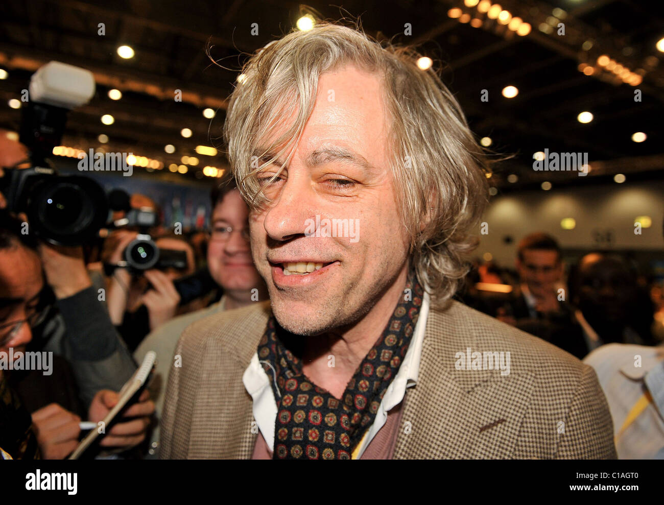 Bob Geldof G20 summit held at the Excel Centre. London, England - 02.04 ...