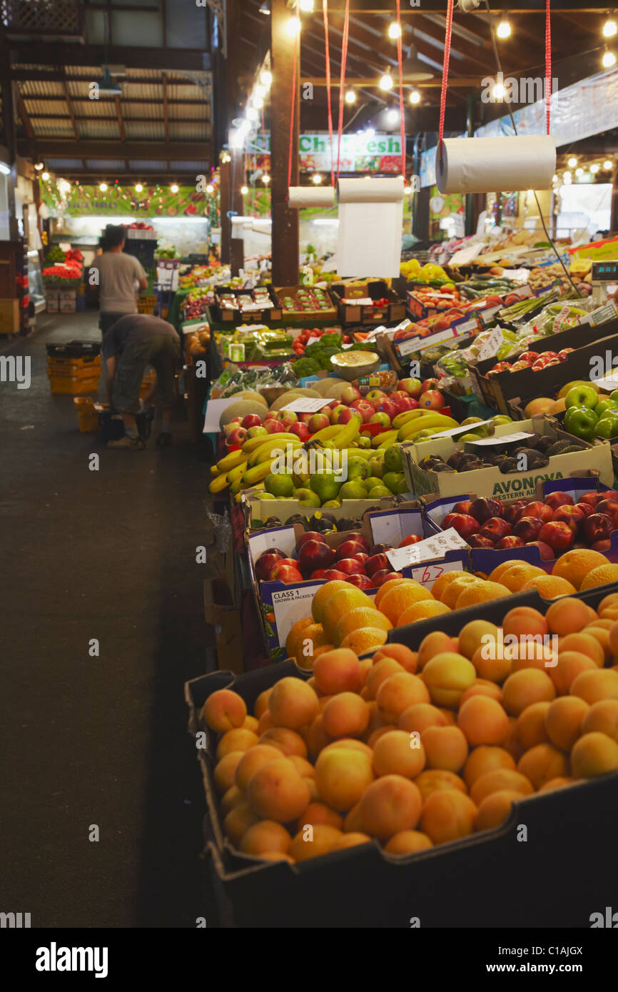 Fruit stalls in Fremantle Market, Fremantle, Western Australia ...