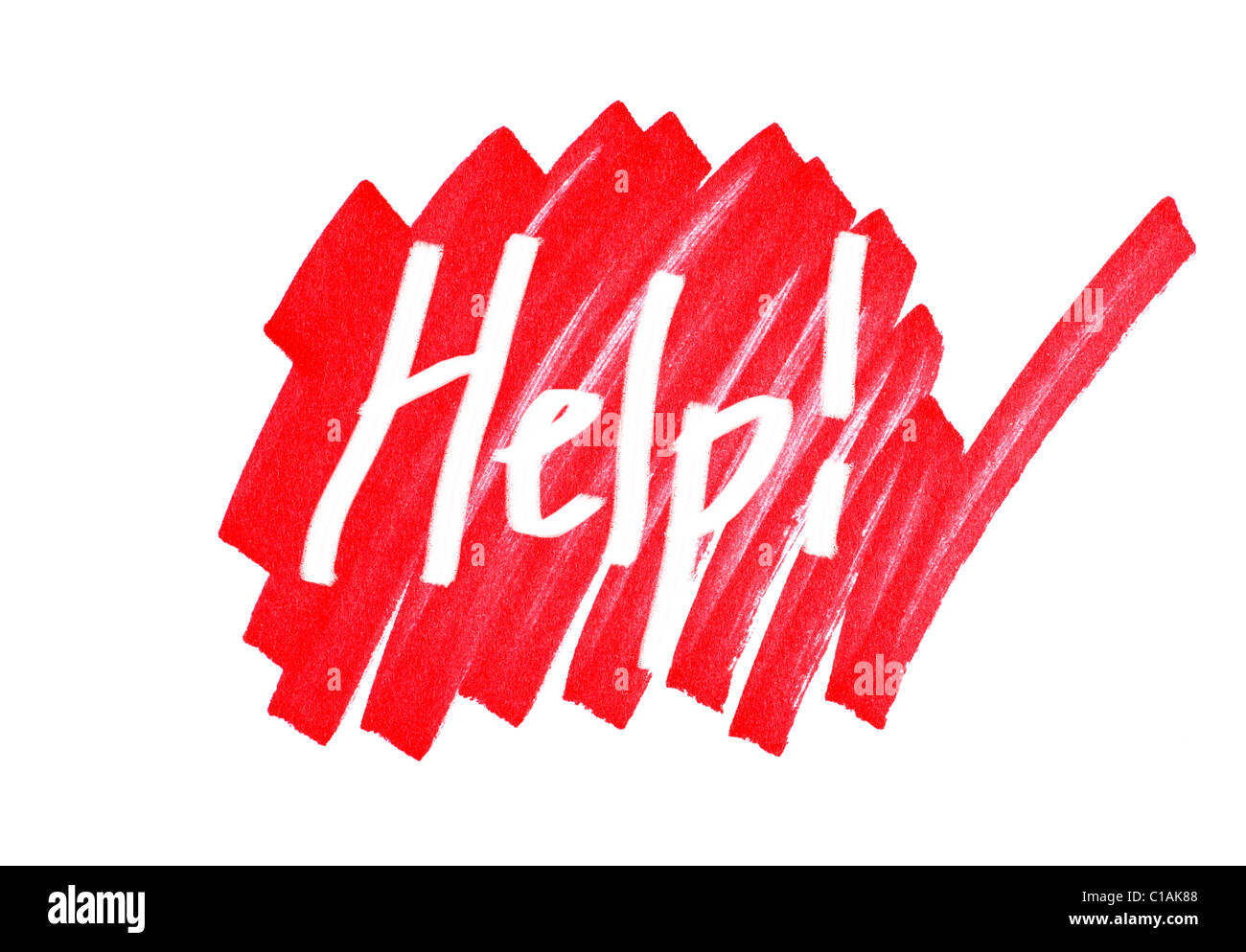 Help sign, graphic,dramatic Stock Photo - Alamy