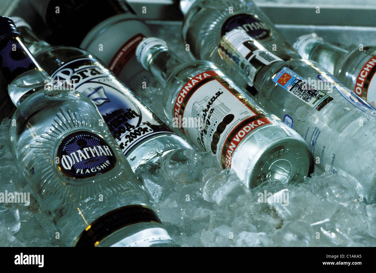 Russia, Saint Petersburg, vodka, famous Russian drink at the Astoria ...