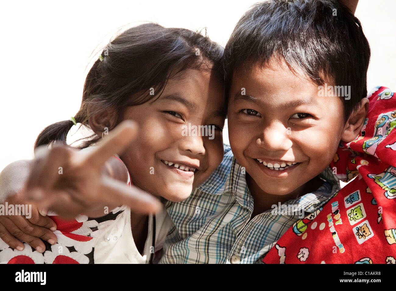 Portrait children, Cambodia, Southeast Asia Stock Photo - Alamy