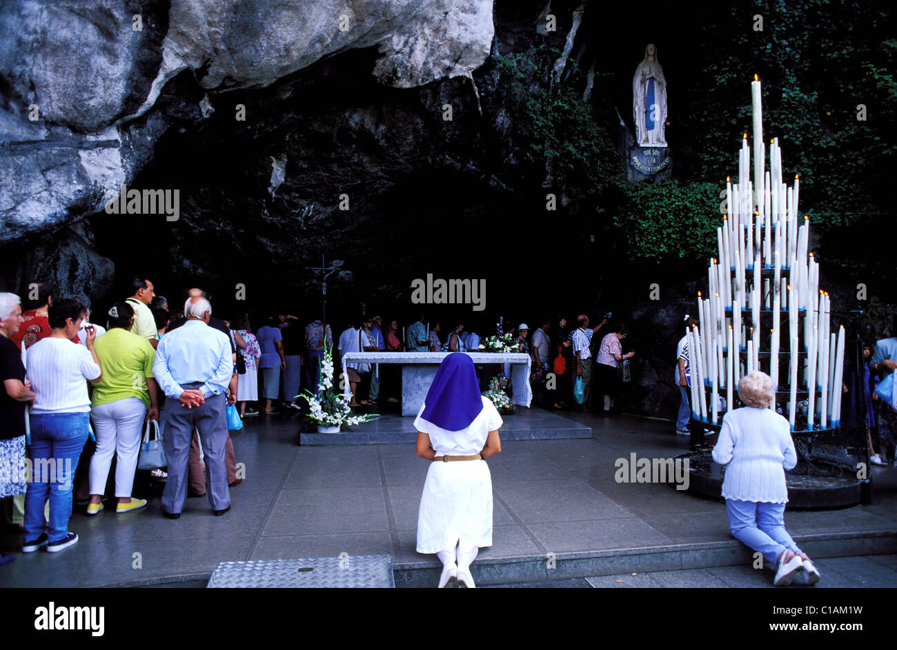 France, Hautes Pyrenees, Lourdes, the Massabielle caves Stock Photo - Alamy