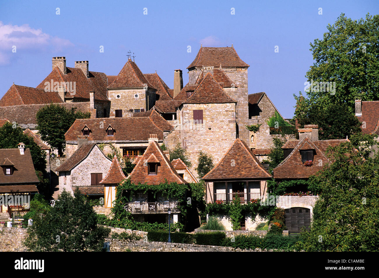 France Lot Lot Valley Saint Cirq Lapopie village labelled Les Plus ...