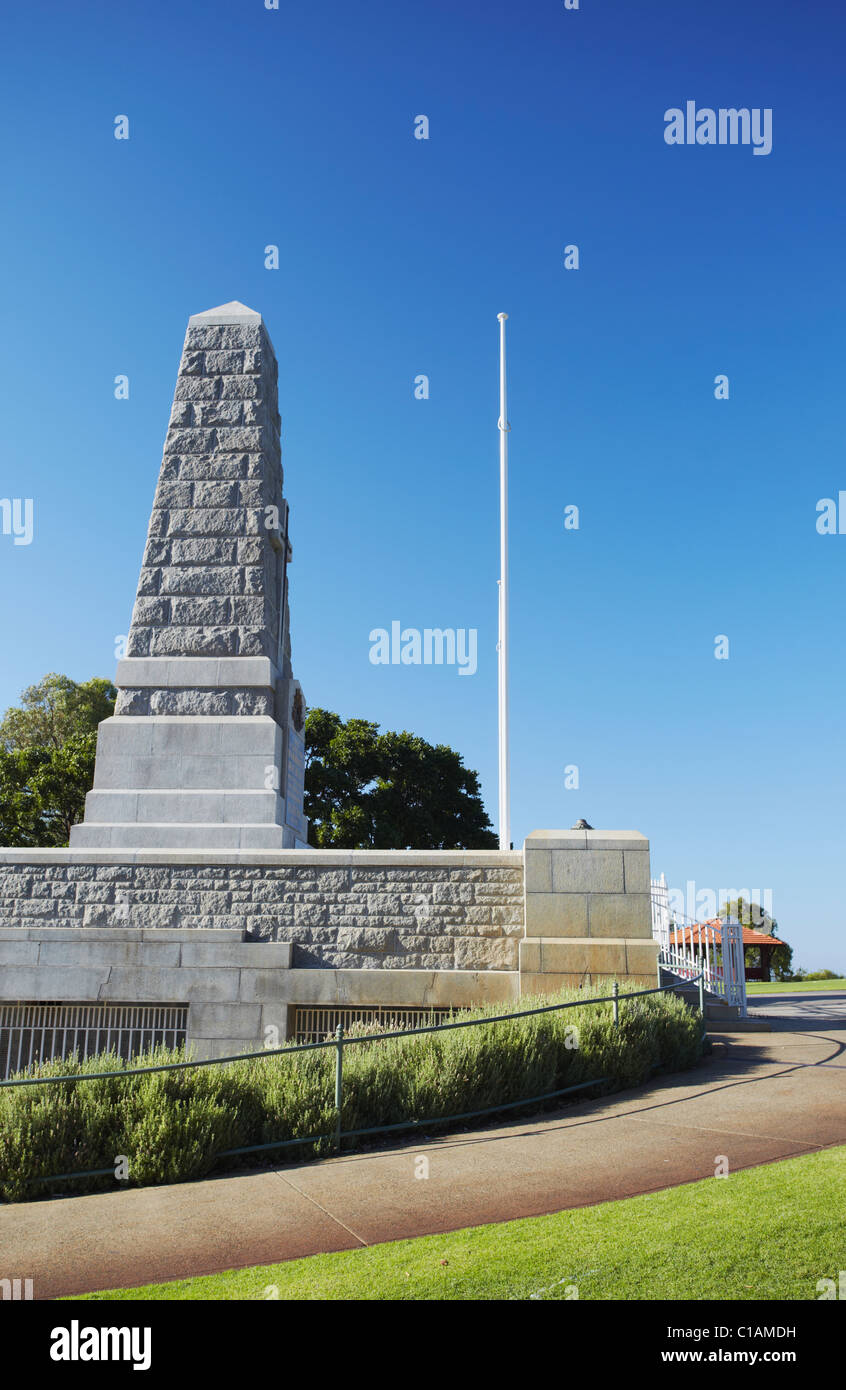 War memorial in King's Park, Perth, Western Australia, Australia Stock ...