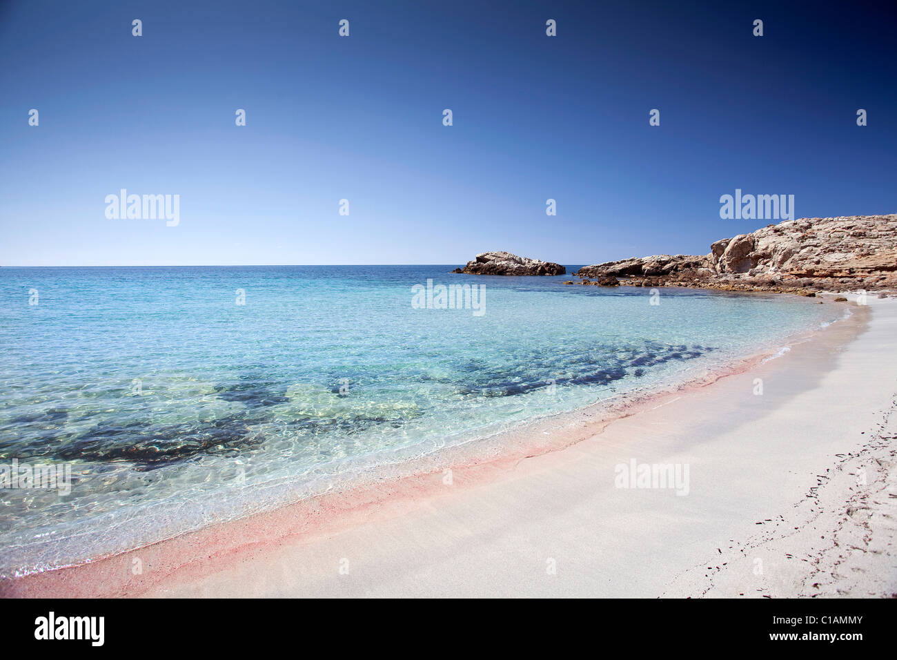 Cala Francese bay, Sa Bua, Porto Pino, Sant'Anna Arresi (CI), Sardinia ...