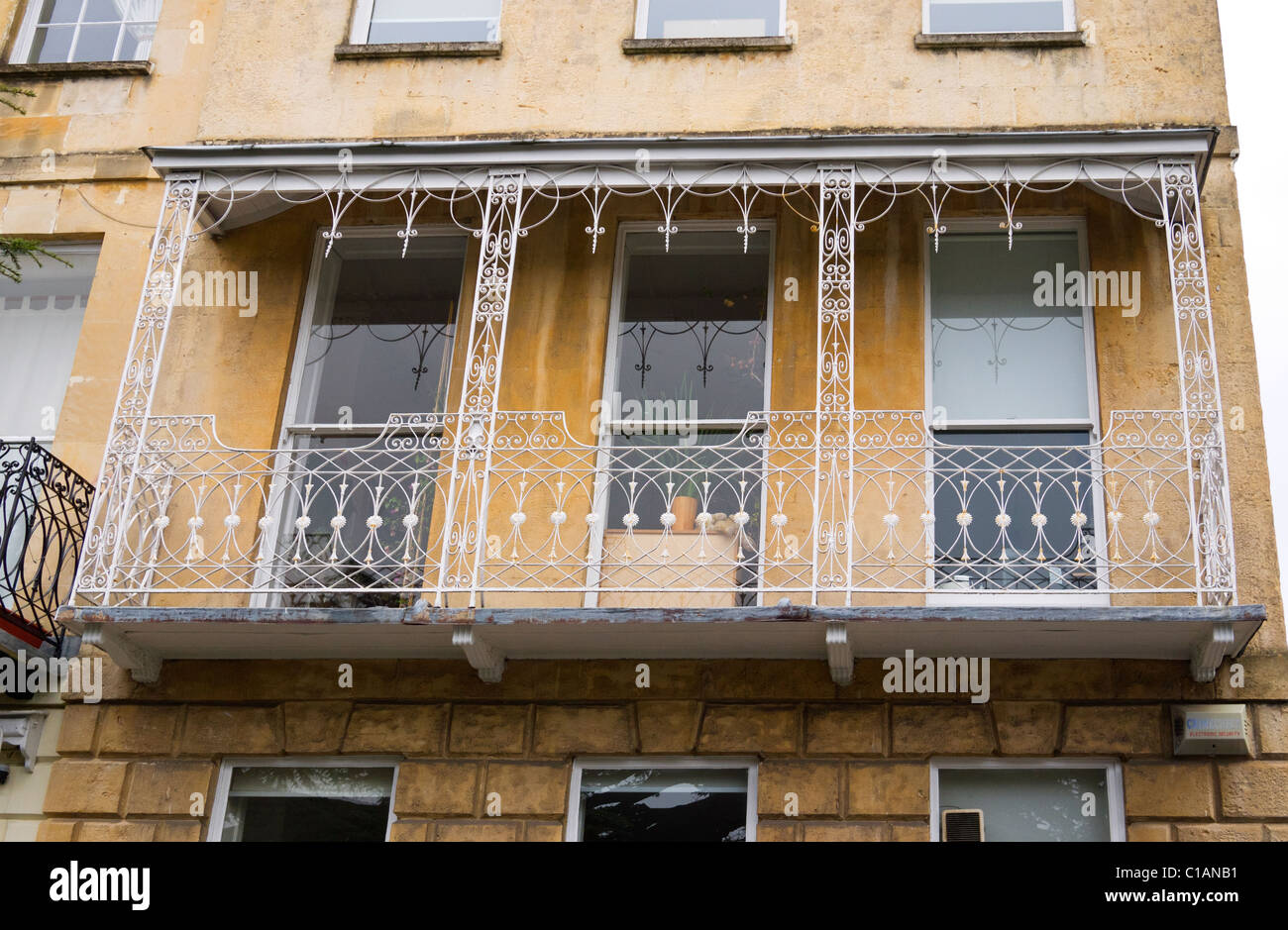 Wrought iron veranda hi-res stock photography and images - Alamy