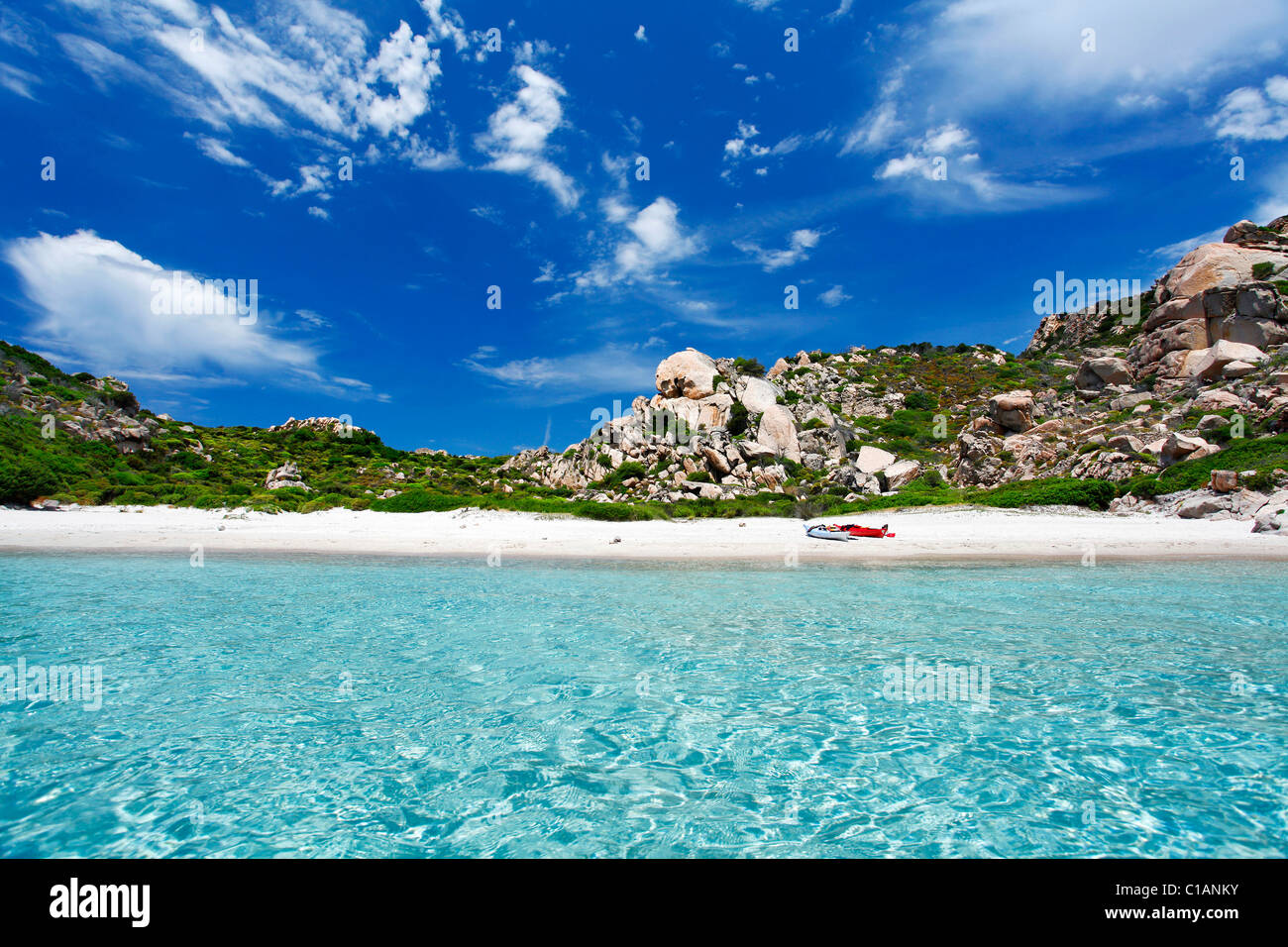 Cala Corsara, Isola di Spargi island, Arcipelago della Maddalena, La ...