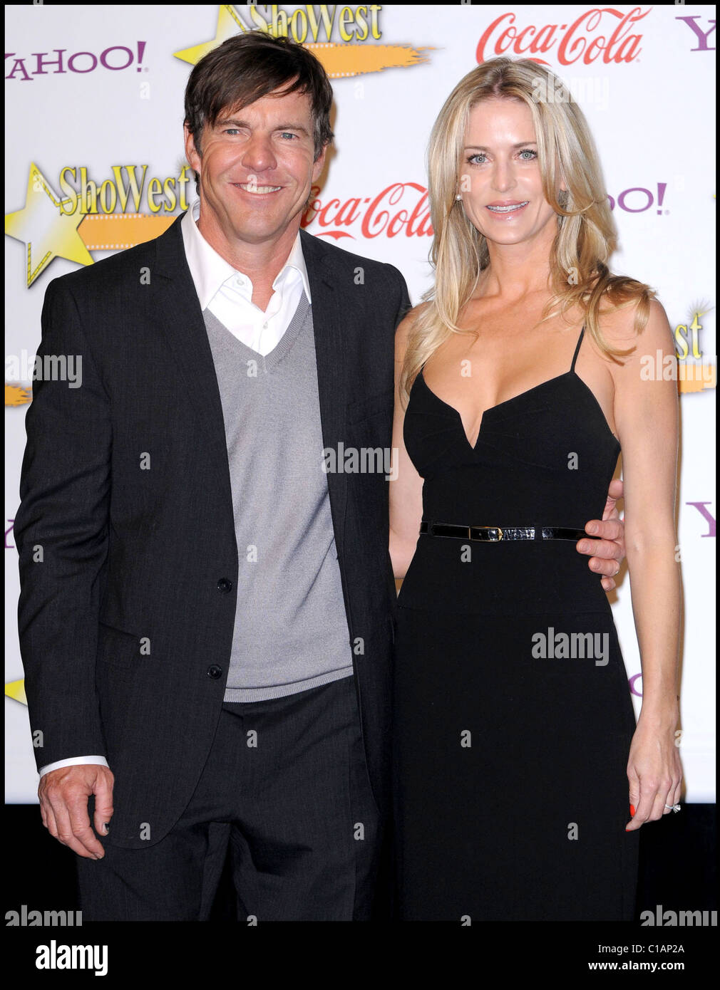 Dennis Quiad and wife Kimberly Buffington ShoWest Awards Gala held at ...