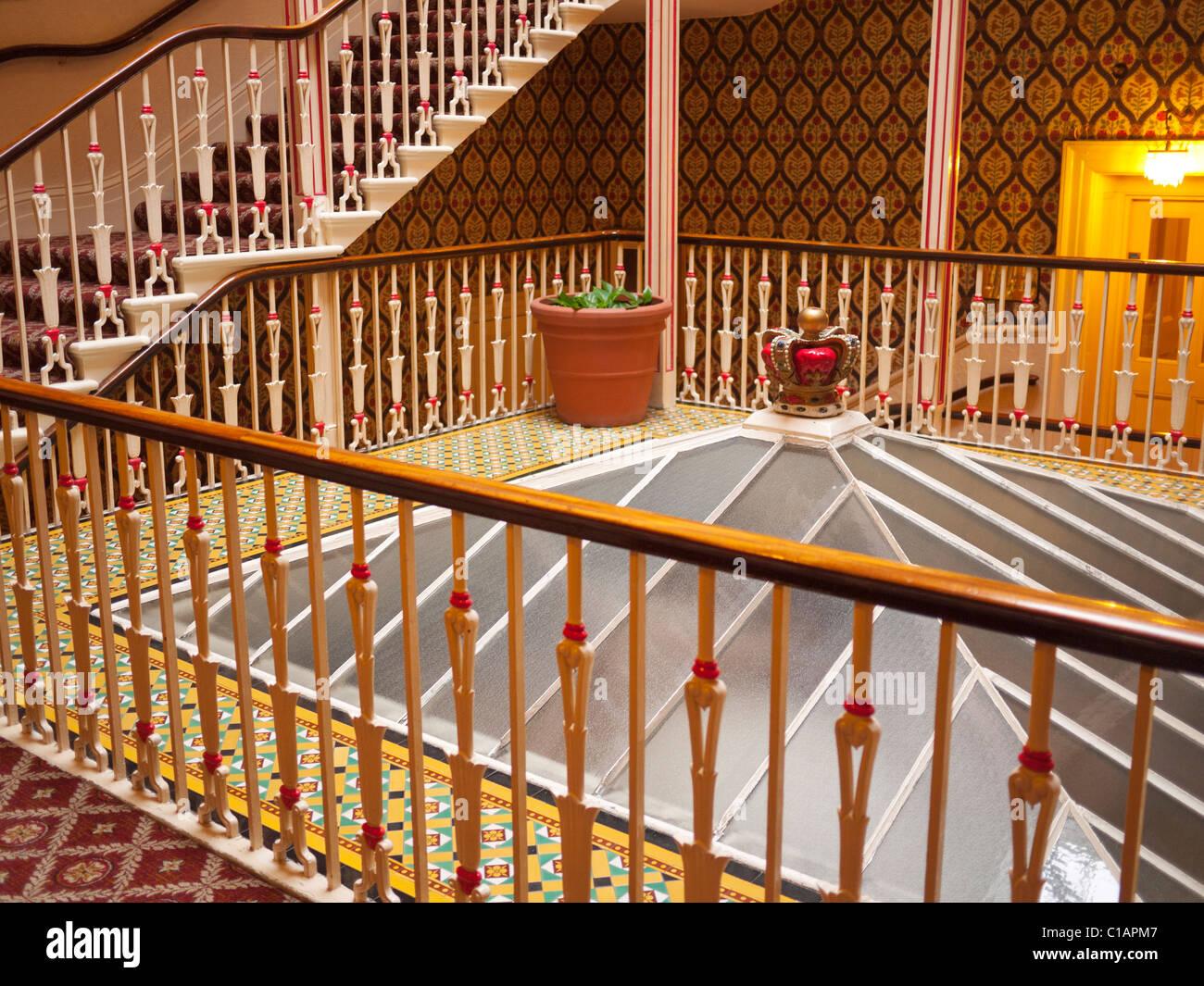 Queens hotel staircase hi-res stock photography and images - Alamy