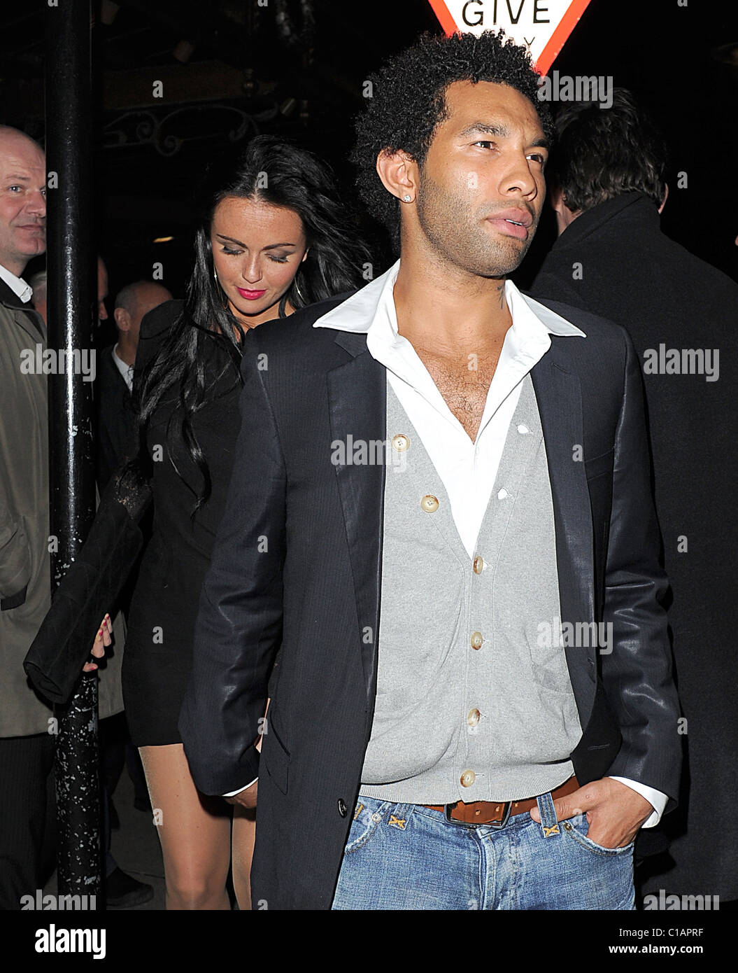 Jennifer Metcalfe leaving The Novello Theatre in Aldwych with her ...