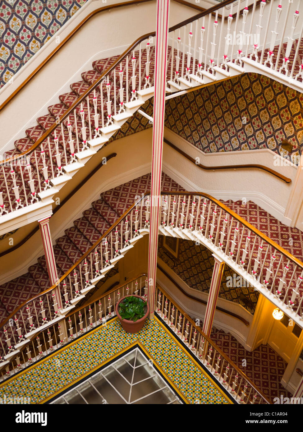 Queens hotel staircase hi-res stock photography and images - Alamy