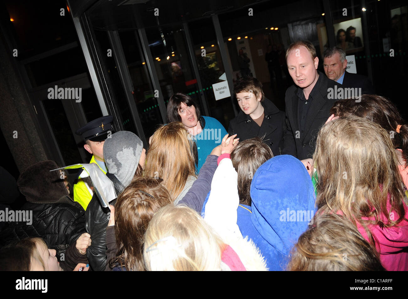 X Factor' finalist Eoghan Quigg is mobbed by screaming, female fans as ...