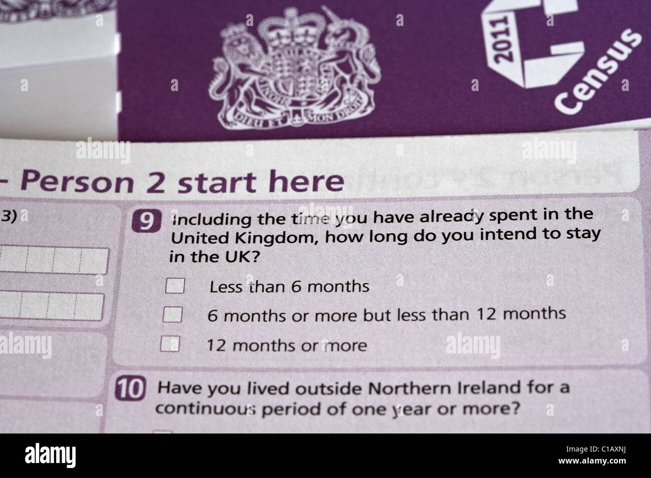 length of time in the UK question uk 2011 census forms as issued in ...