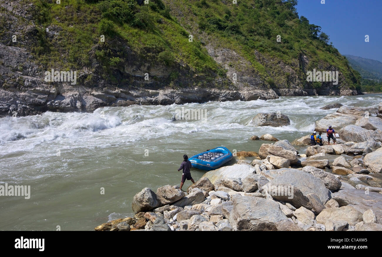 Nepal sun kosi rafting hi-res stock photography and images - Alamy