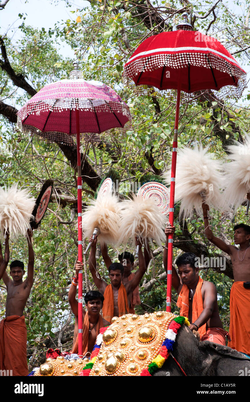 Kudamattam competition, Thrissur Pooram festival, Thrissur, Kerala ...