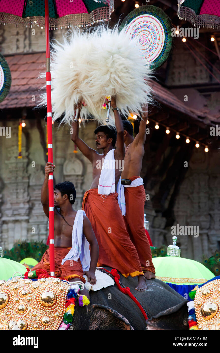 Kudamattam competition, Thrissur Pooram festival, Thrissur, Kerala ...