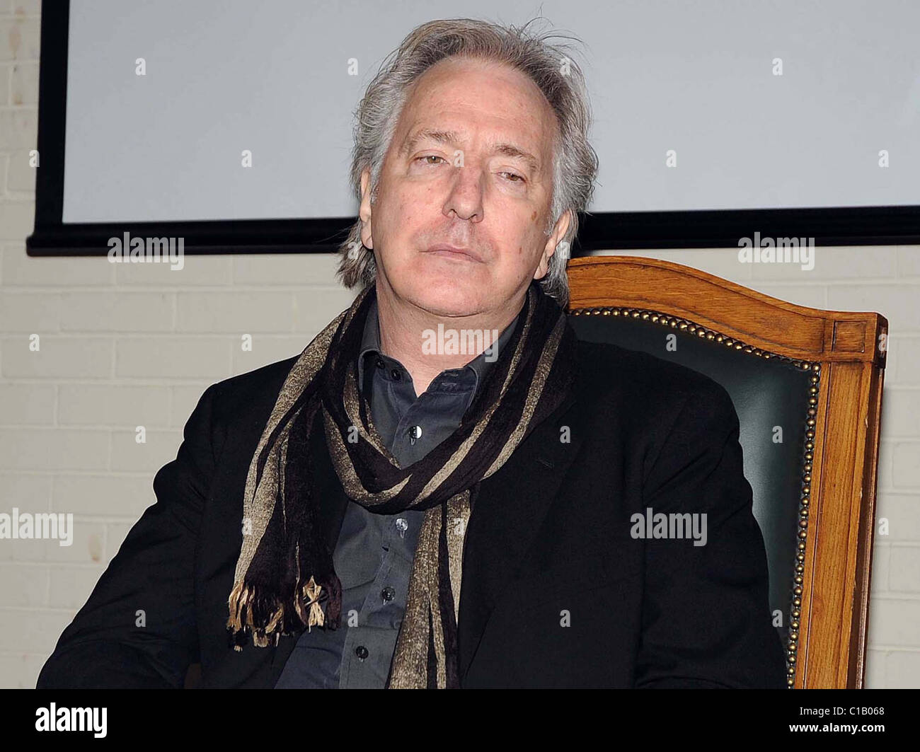 Alan Rickman is presented with the James Joyce award from The ...