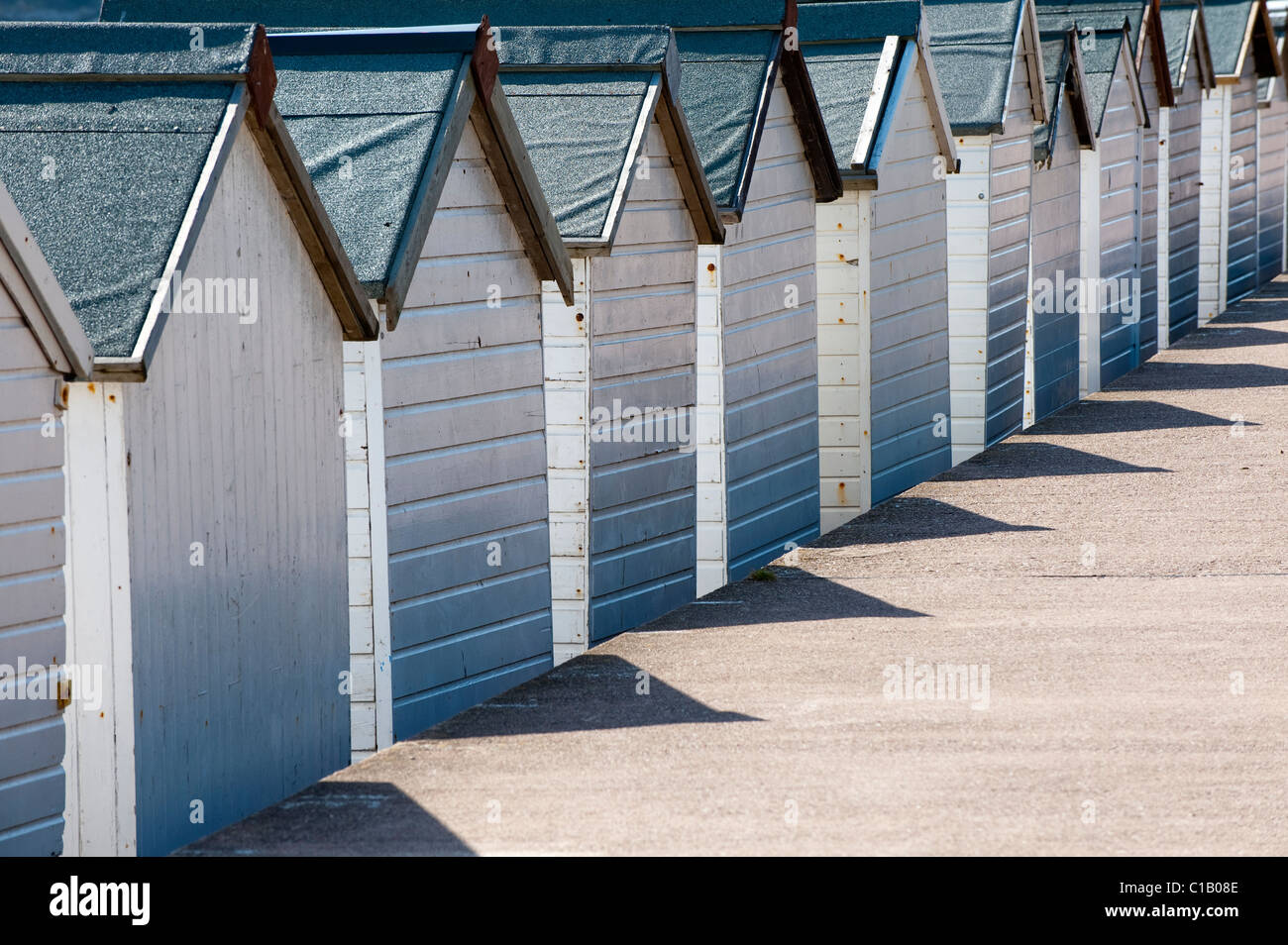 Beach Huts at Seaton, Dorset, UK Stock Photo - Alamy