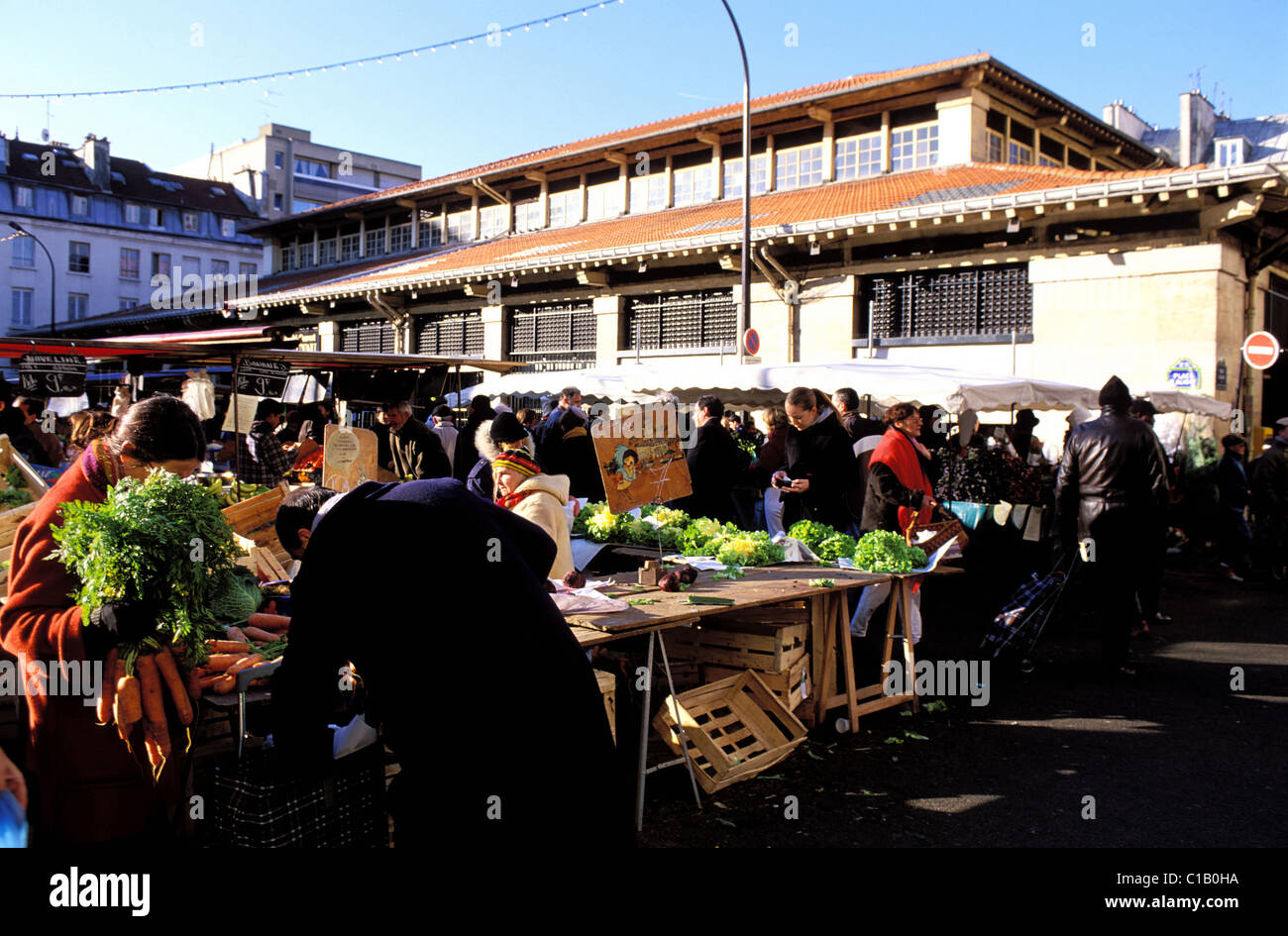 France, Paris, Aligre market, Aligre square Stock Photo - Alamy
