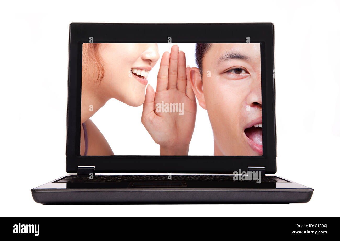 The rumor spread from internet Stock Photo - Alamy