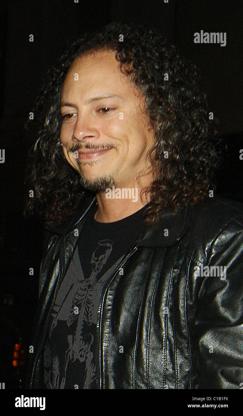 Kirk Hammond from Metallica arriving at Groucho London, England - 28.03 ...