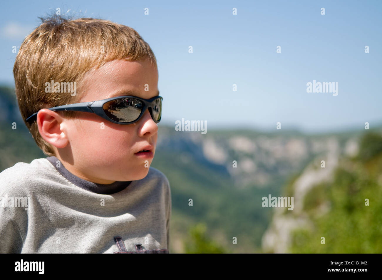 Boy in summer Stock Photo - Alamy
