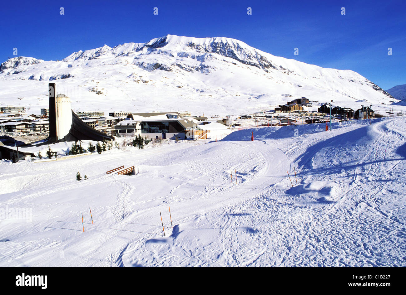 France, Isere, L'Alpe d’Huez ski resort Stock Photo - Alamy
