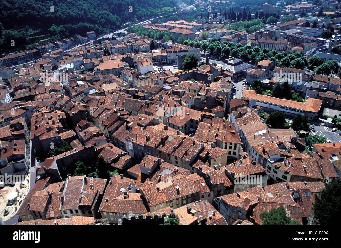 France, Ariege,region of Midi-Pyrenees, city of Foix Stock Photo - Alamy