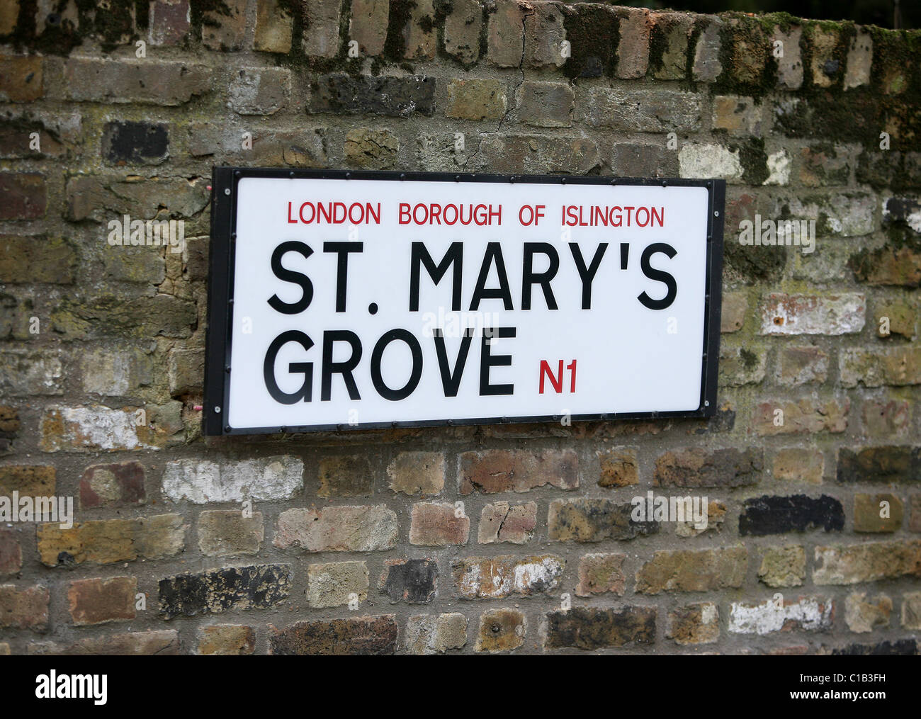 Street signs form across North London Stock Photo - Alamy