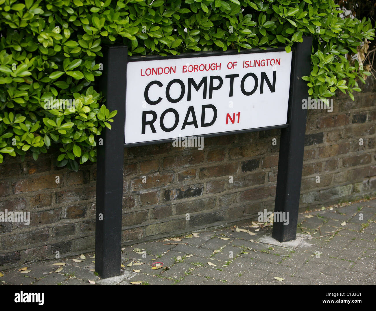 Street signs form across North London Stock Photo - Alamy