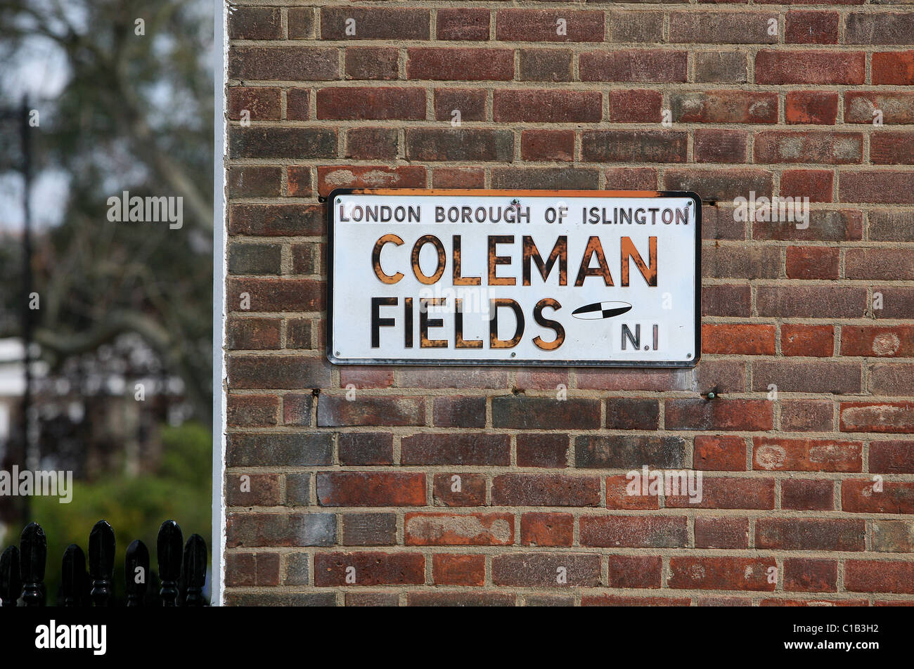 Street signs form across North London Stock Photo - Alamy