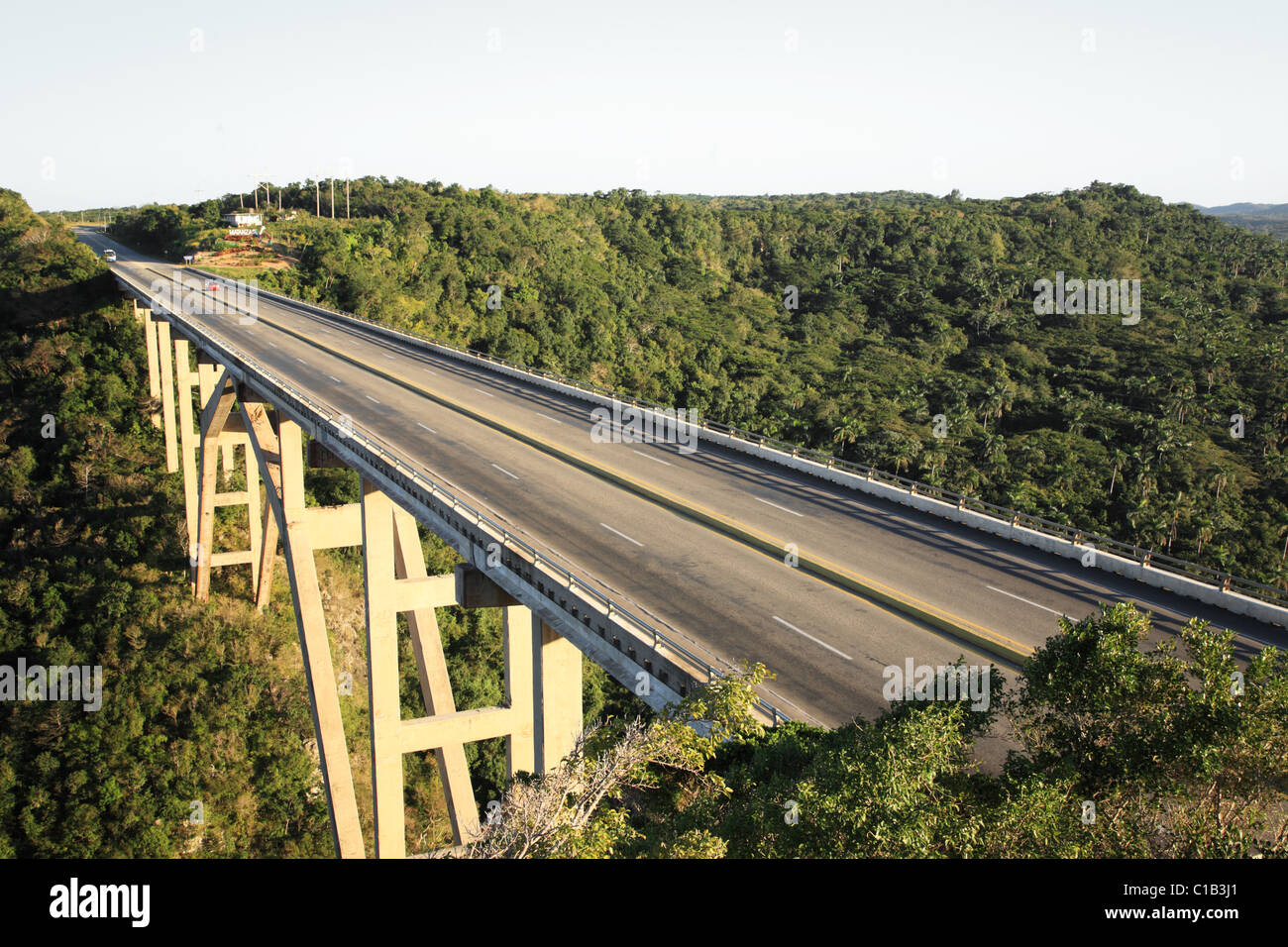 Bacunayagua Bridge bordering Havana and Matanzas province Cuba Stock ...