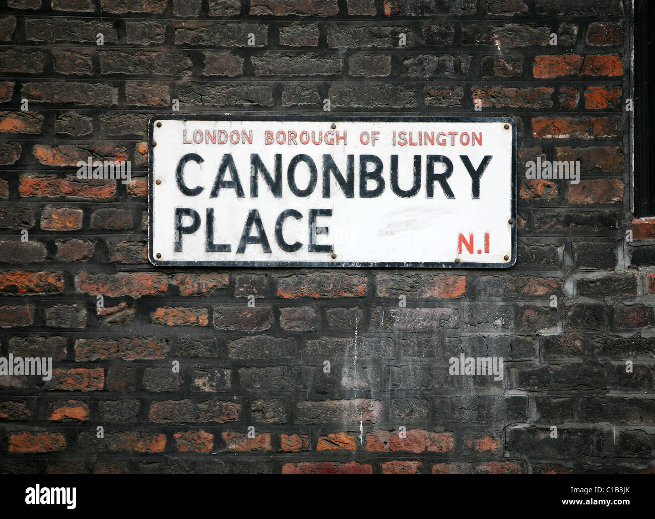 Street signs form across North London Stock Photo - Alamy
