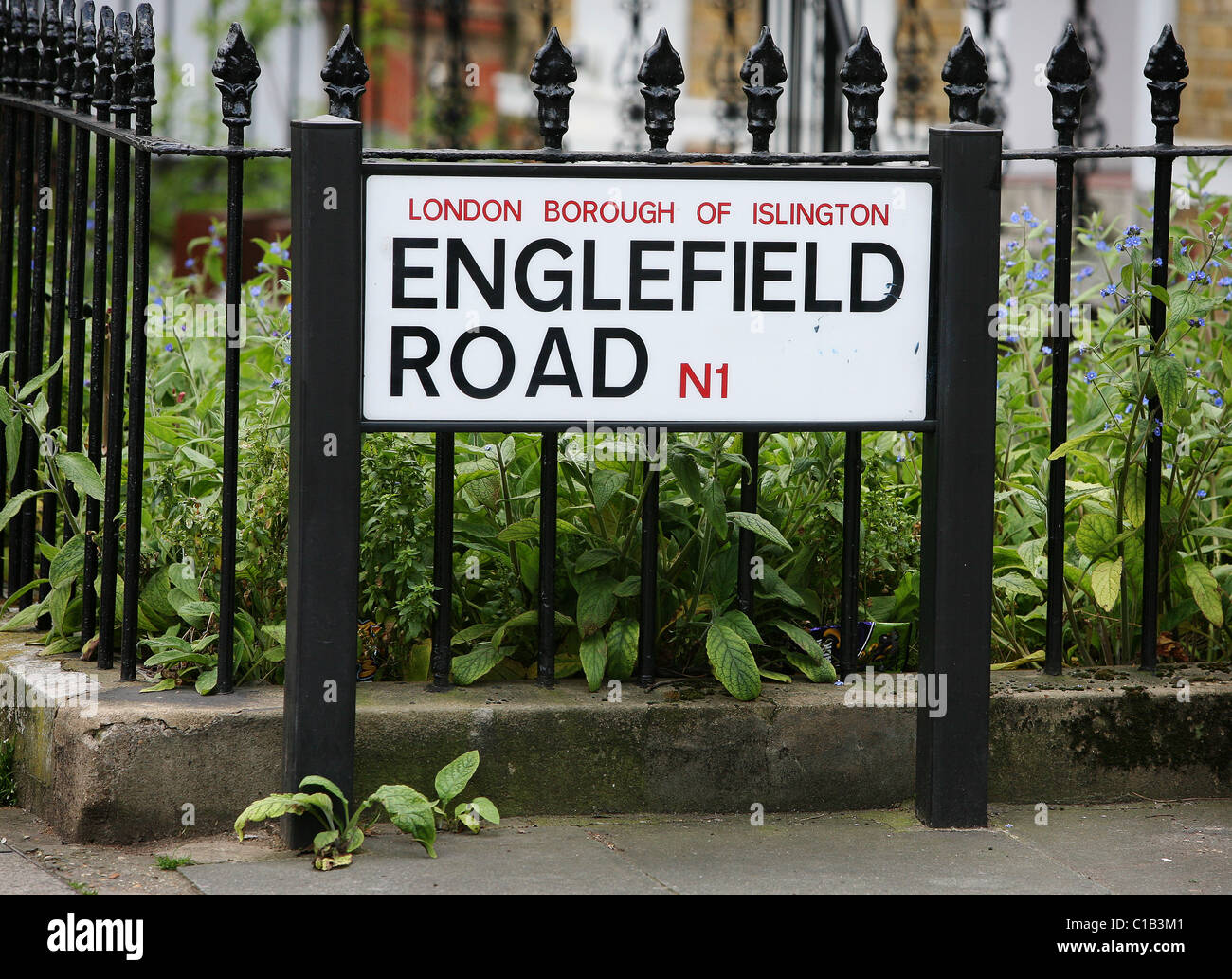 Street signs form across North London Stock Photo - Alamy