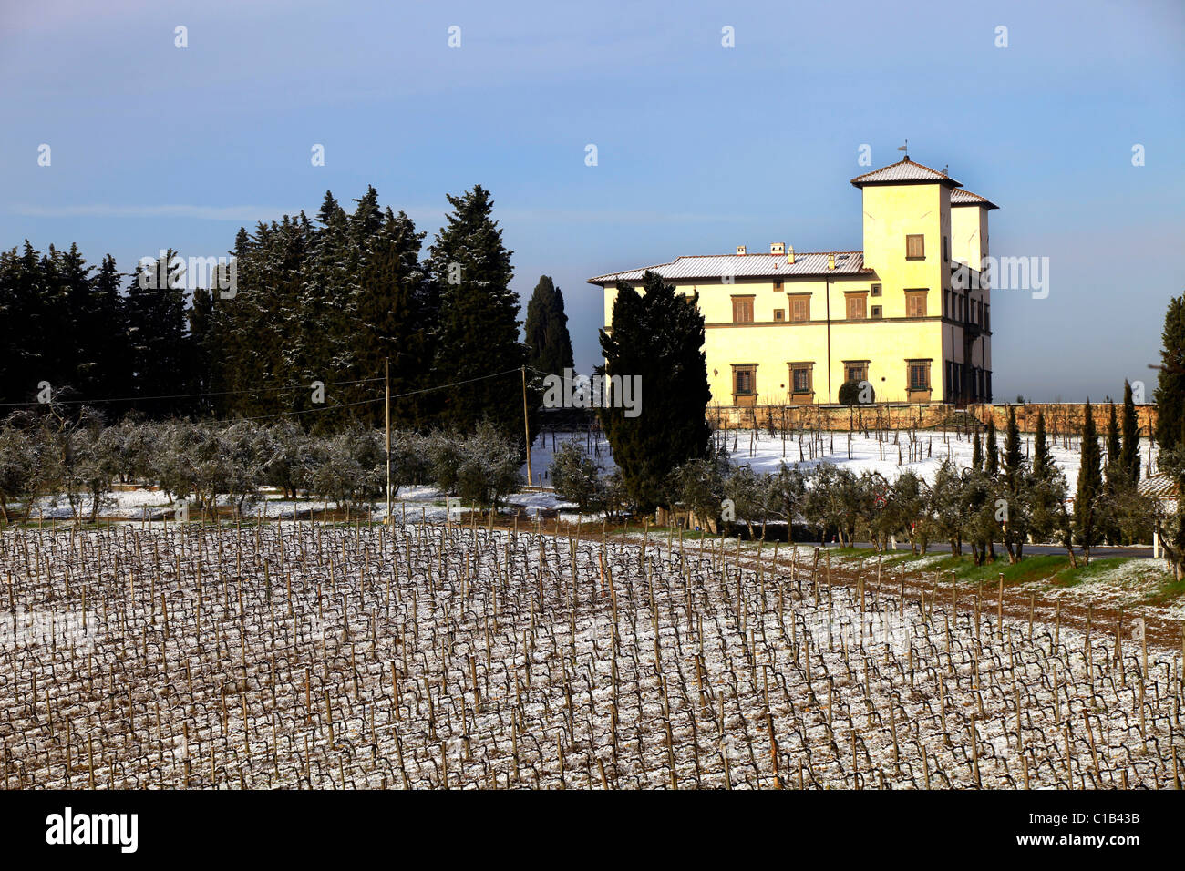 Chianti country, Corti villas, San Casciano,Tuscany,Italy, Europe Stock ...