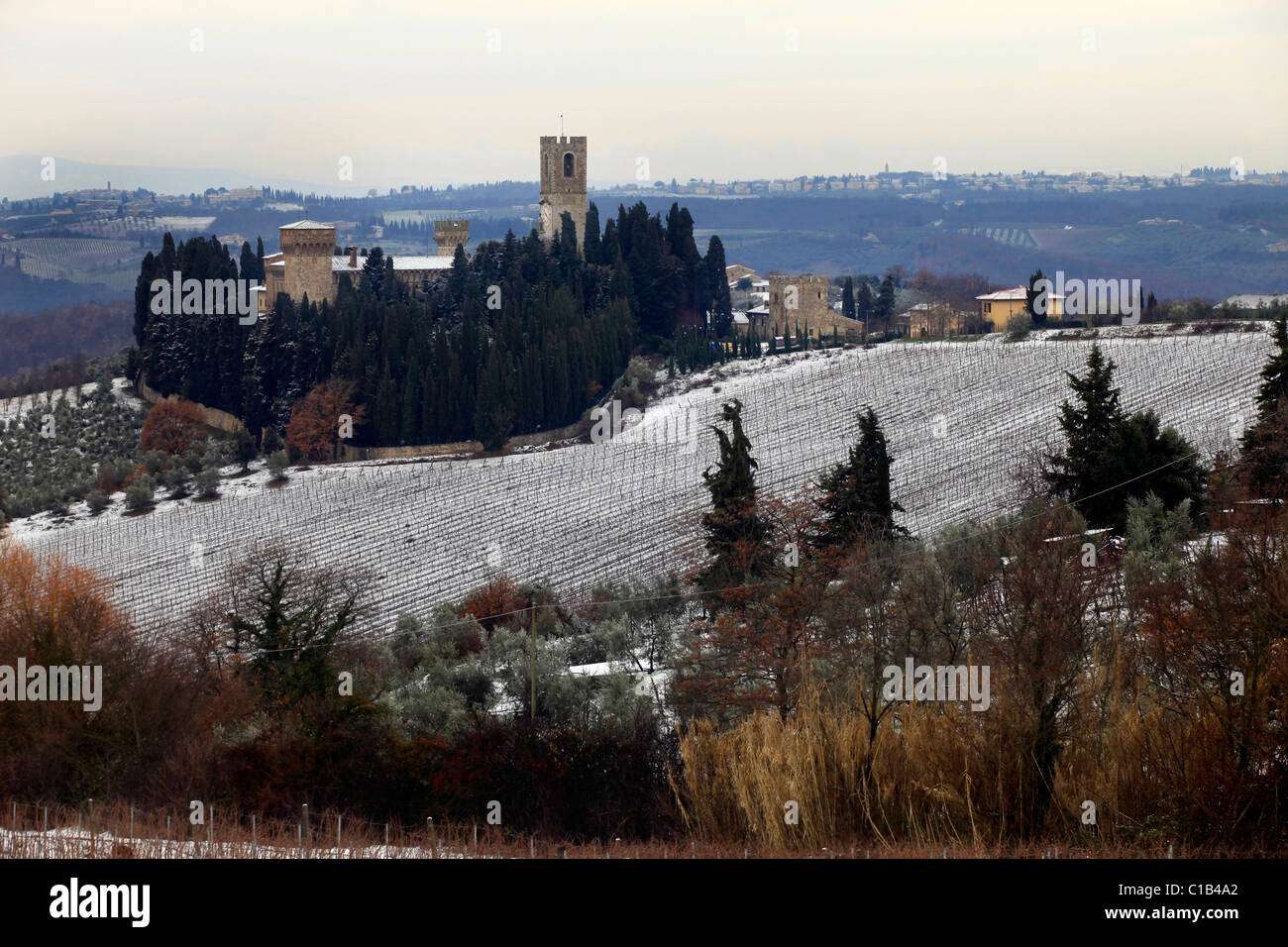 Chianti country,Passignano village,Tuscany,Italy, Europe Stock Photo ...