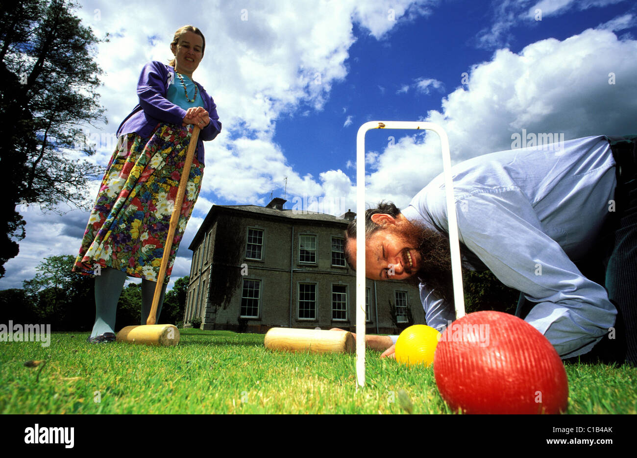 Republic of Ireland, Offaly county, charming country manor, Tullanisk ...