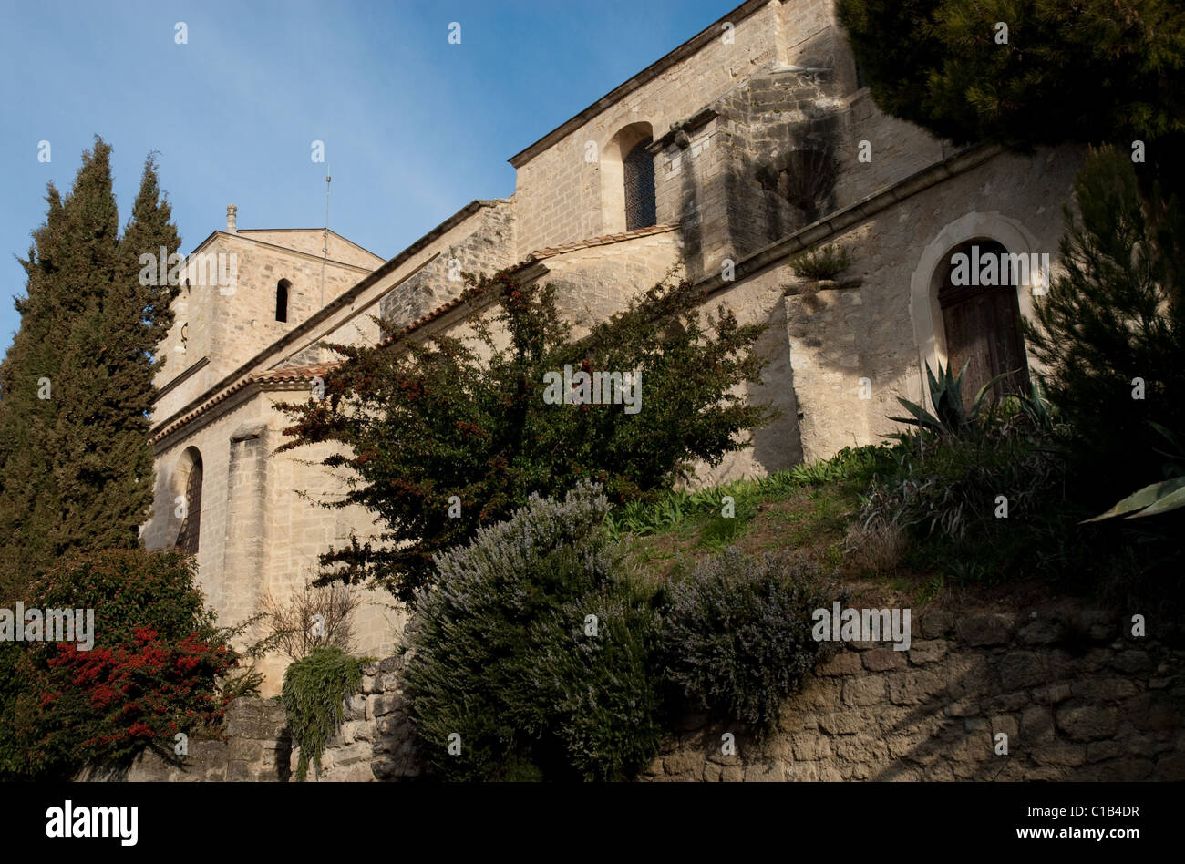Old french church hi-res stock photography and images - Alamy