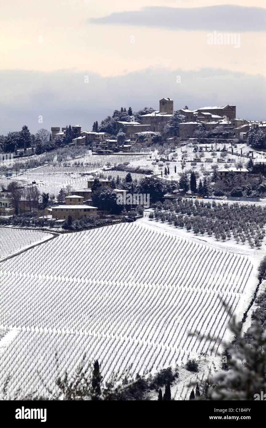 Chianti country,Panzano in Chianti,Tuscany,Italy, Europe Stock Photo ...