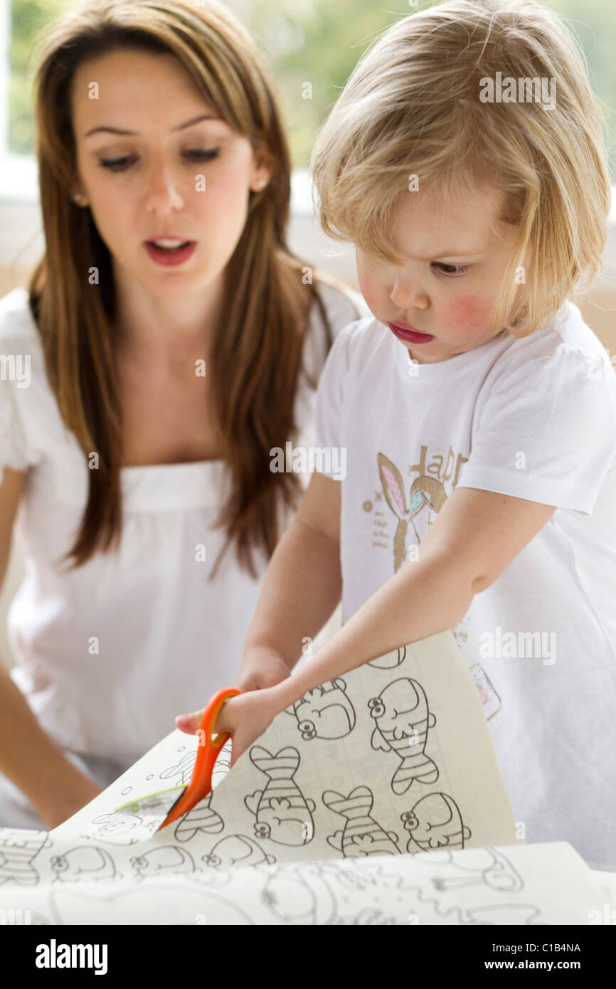 Using scissors safely hi-res stock photography and images - Alamy